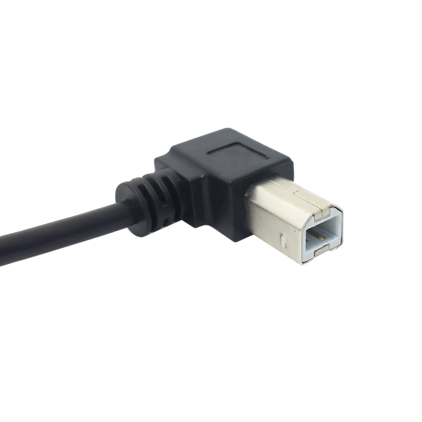 Left Angled USB 2.0 A Male to Left Angled B Male 90 Degree Printer ...