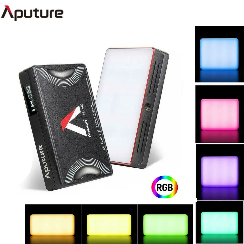 Aputure MC AL-MC RGBWW LED Lights 3200K-6500K Photography Lighting CCT ...