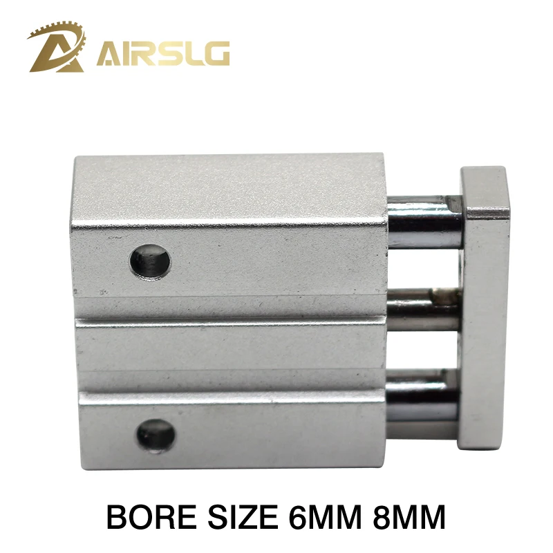 SMC type Miniature Guide Rod Cylinder Built in magnet MGJ6-5 MGJ6-10 6 ...