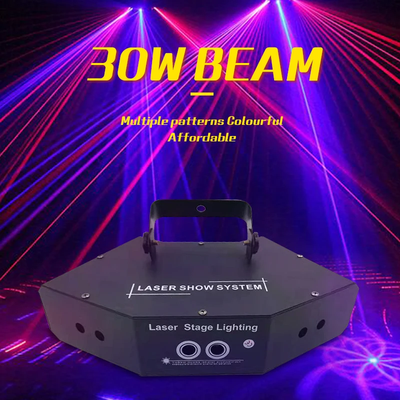 Rgb Laser/dmx Led Scanning Stage Lights /dj Colorful 6 Lens Scanner ...