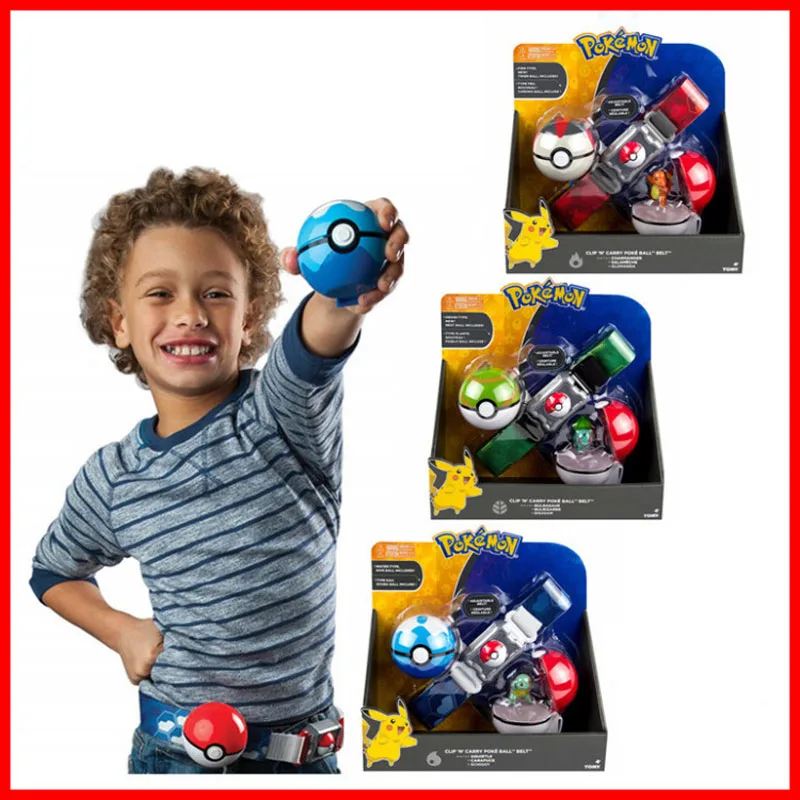 Настоящая Версия США Покемон Мастер Эльф мяч пояс Набор телескопическая ...