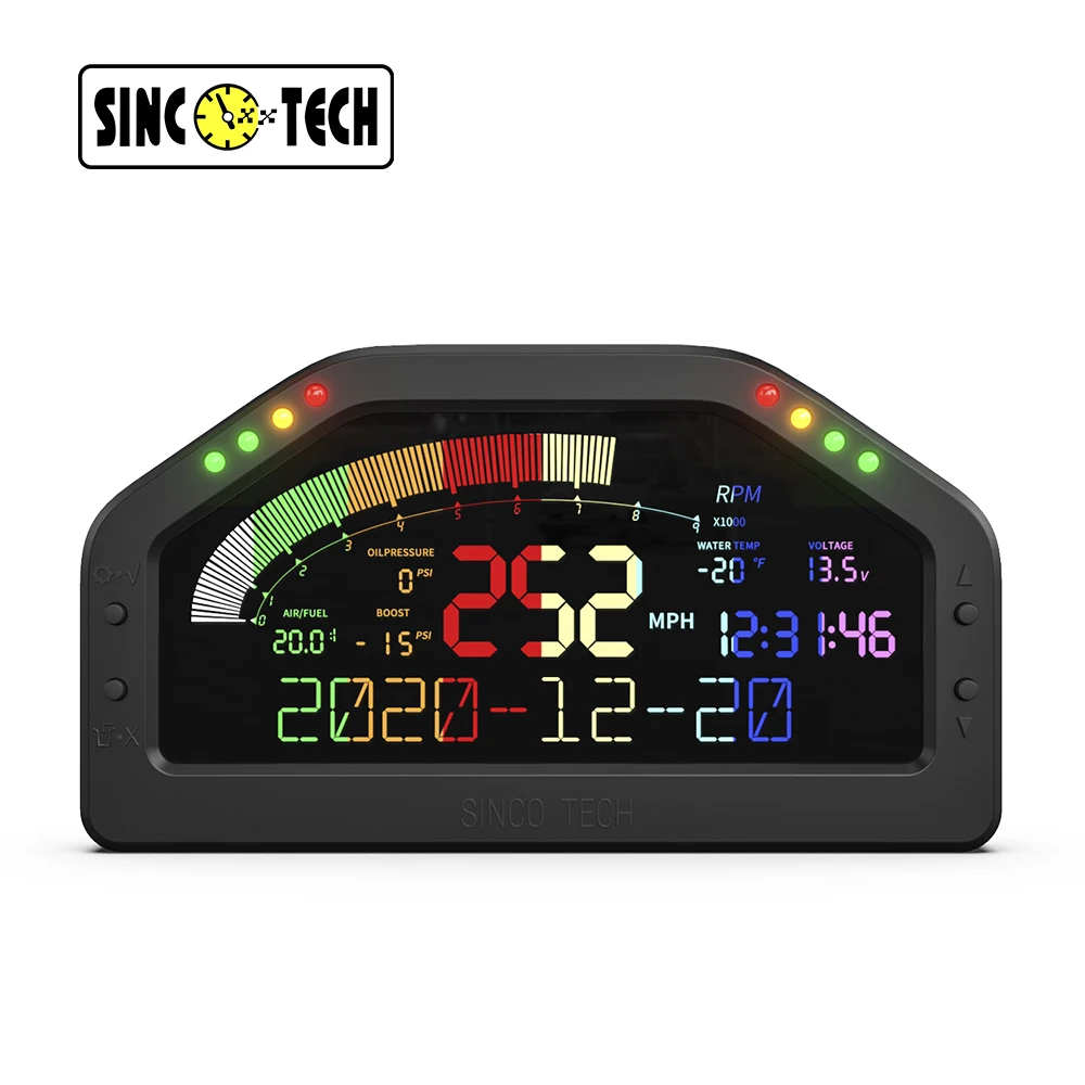 DO922 Sinco Tech Dashboard Sensor KIT Race Display Bluetooth LCD Screen ...