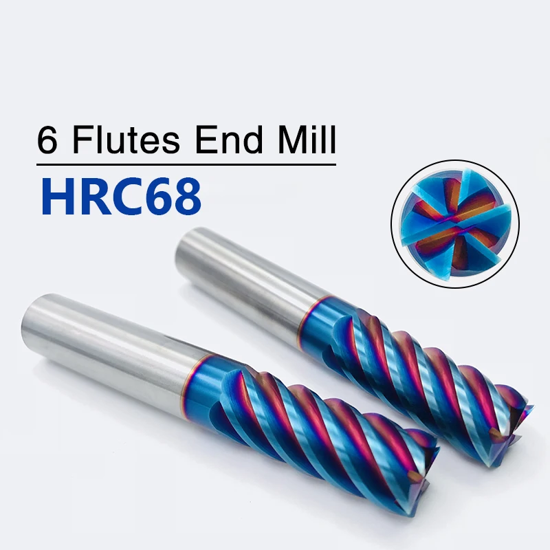 6-Flutes-Endmill-HRC65-Carbide-End-Mill-4-5-6-8-10-12mm-Alloy-Carbide ...