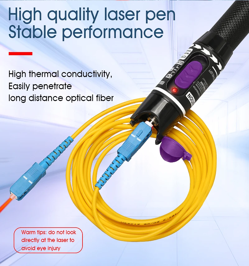 30mw With Fc-lc Testeur de Fibre Optique FTTH 50MW Type Stylo Laser ...