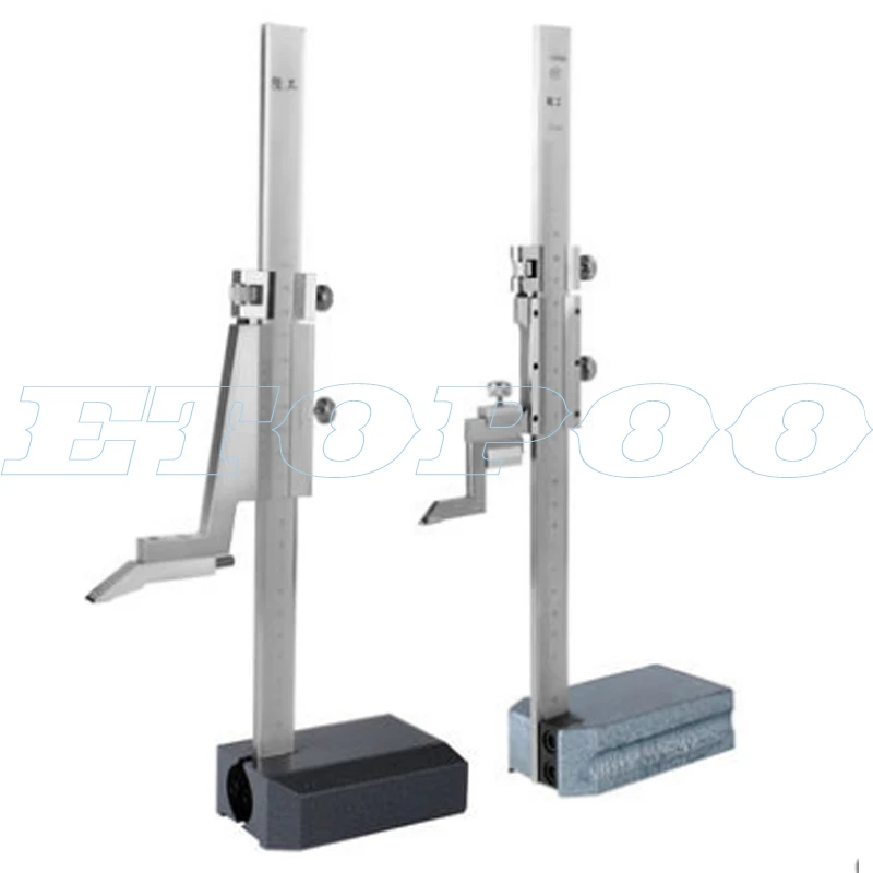 0-200mm / 0-300mm Steel Vernier Height Gauge With Stand Measure Ruler ...