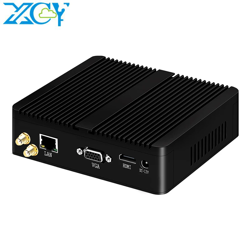 Xcy Fanless Mini Pc Intel Celeron J1900 Win Windows 10 7 Linux Thin ...