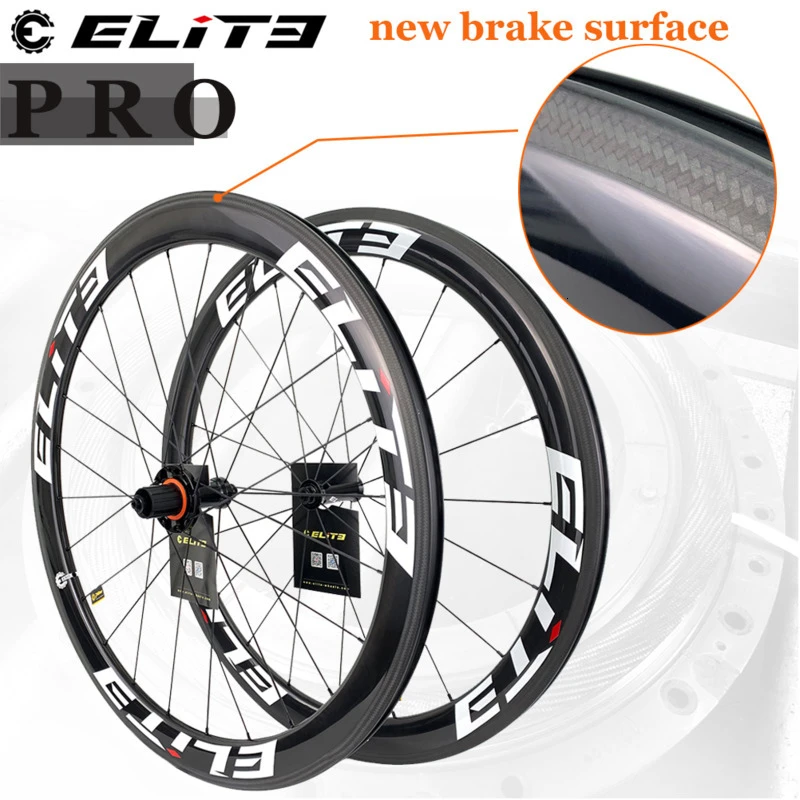 Elitewheels pro 700c estrada rodas de carbono r10 20h 24h hub 35 38 40 ...