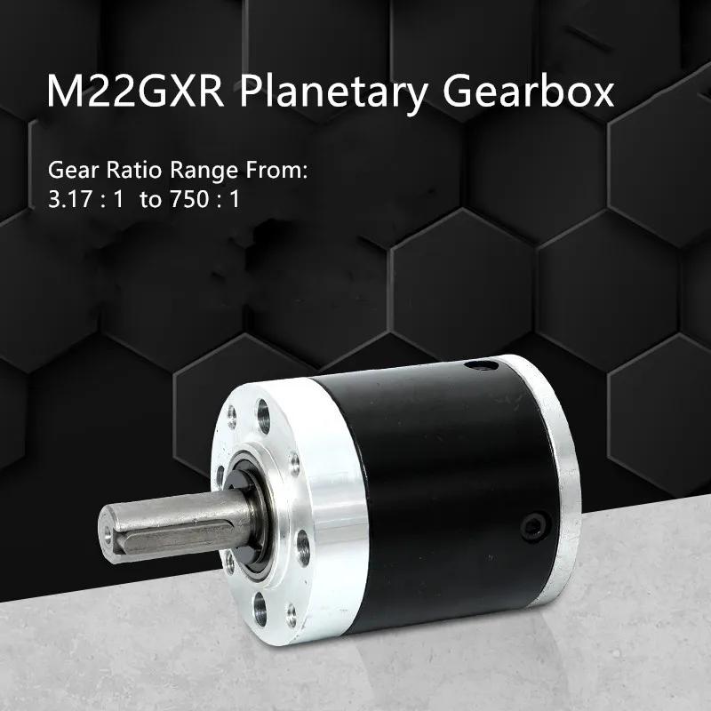 22mm planetary gearbox M22GXR fit for 20mm BLDC motor and NEMA 8 ...