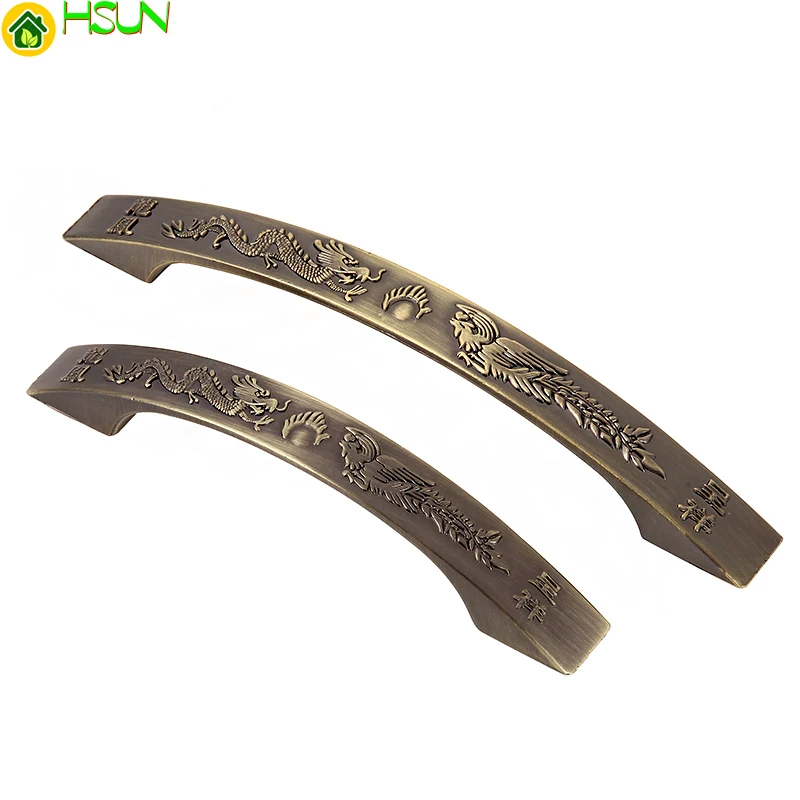 5'' Chinese Style Drawer Pulls Handle Door Pulls Unique Cupboard Knobs ...