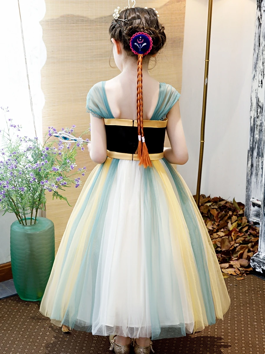 Cosplay Elsa Dresses Elsa Costumes Princess Anna Dress for Girls Party ...