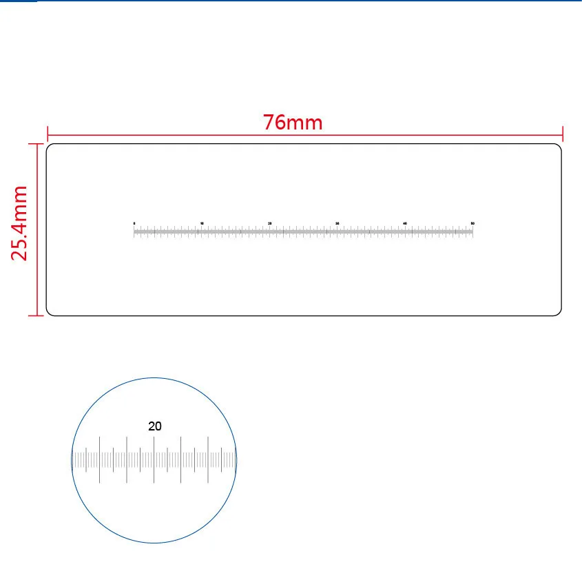 Microscope-Objective-lens-Micrometer-DIV-0-1mm-Film-Ruler-Highly ...