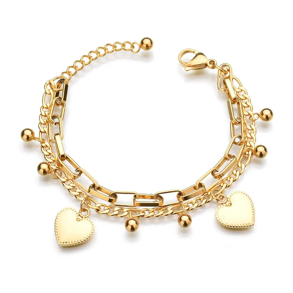 Pulsera de acero inoxidable para mujer, brazalete de alta calidad con ...