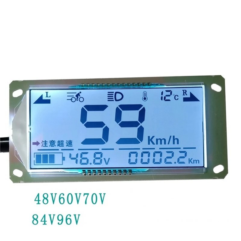 Lcd Display Lead-acid Battery Car Electric Instrument Panel Universal ...