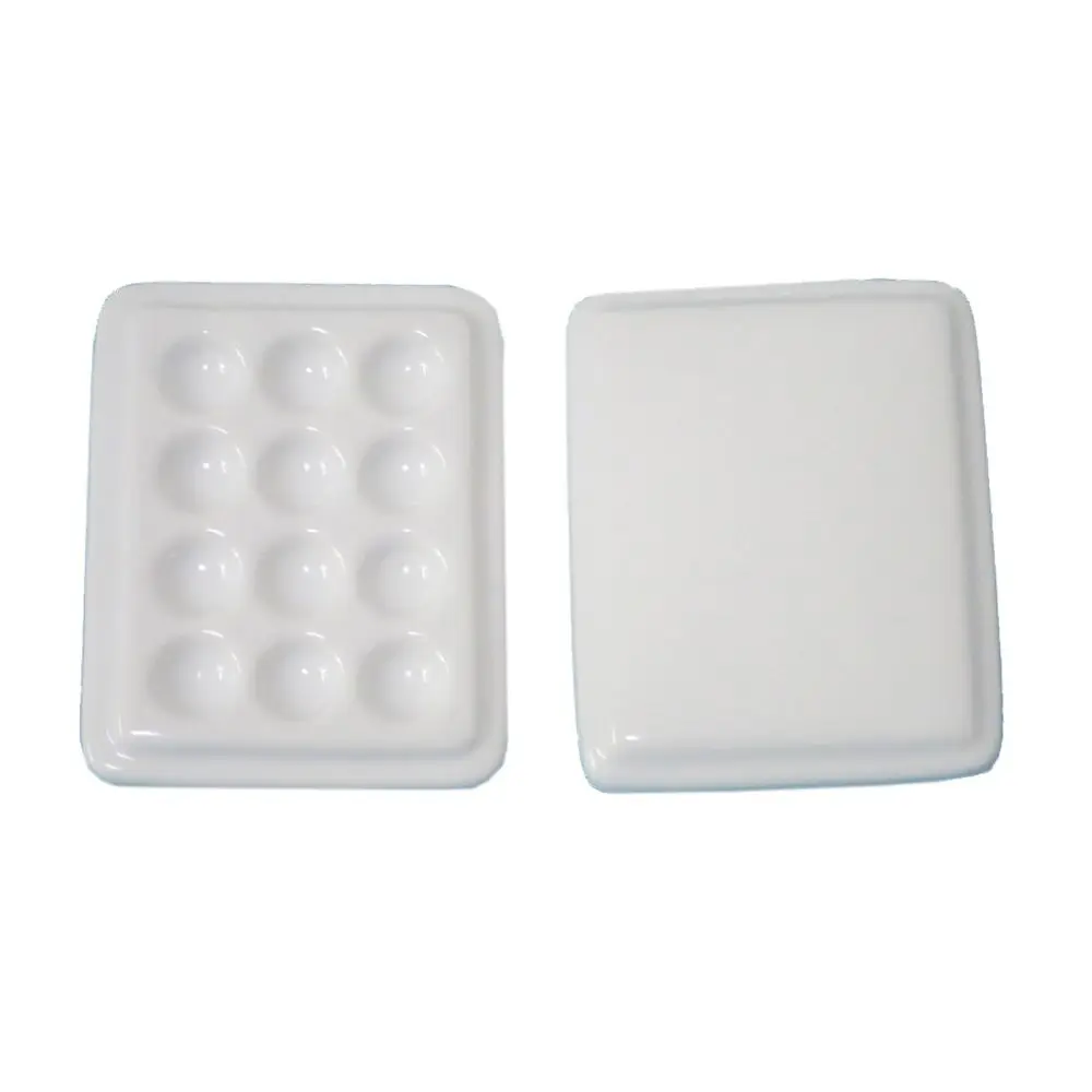 1pc Dental lab Dental material 12 Slot Ceramic Palette mixing plate ...