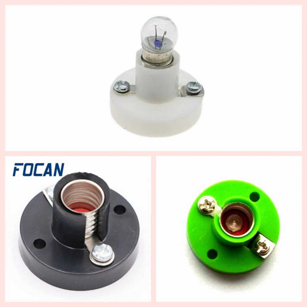 FOCAN E10 Lamp Socket, Mini Bulb Holder Screw Type Light Beads Base for ...
