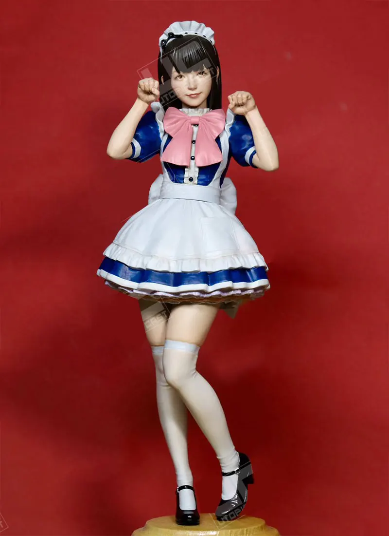 1/12 Kawaii Japanese Maid Dress Girl Student Miniature Static Modeling ...