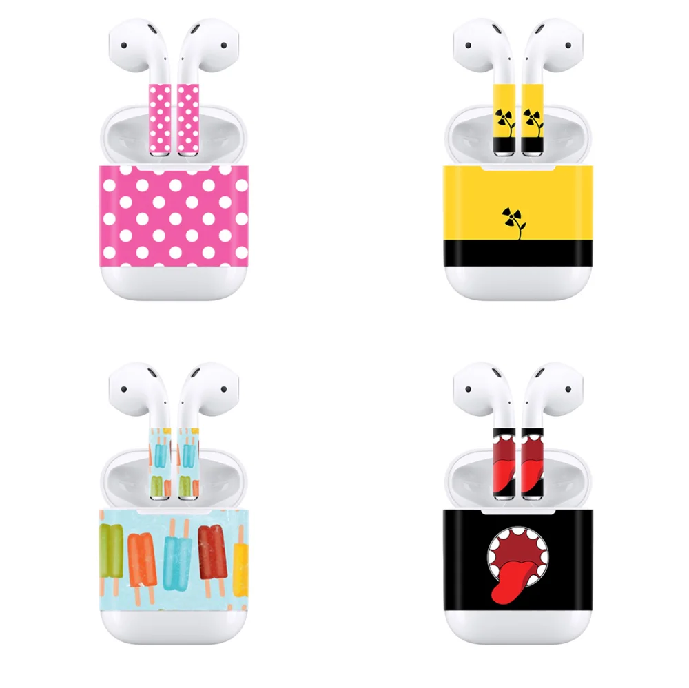 2pcs/lot For Airpods Skins Sticker Removable Adhesive Decorative Decal ...