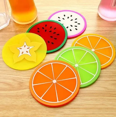 Fruit-Shape-Silicone-Cup-Pad-Slip-Insulation-Pad-Cup-Mat-Holder-Orange ...