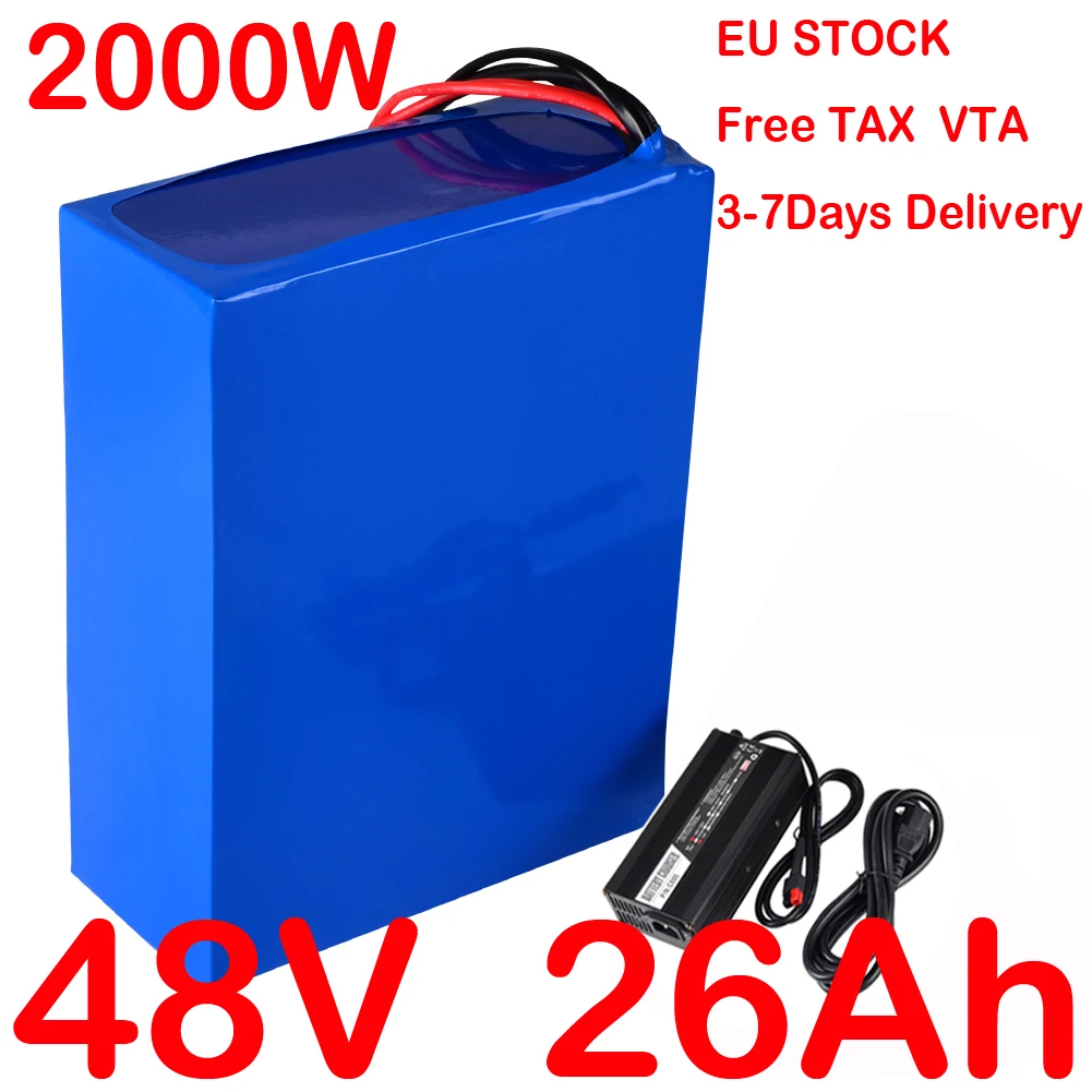 48V 25AH Lithium Battery 48V 1000W 1500W 2000W Electric Bike Battery ...