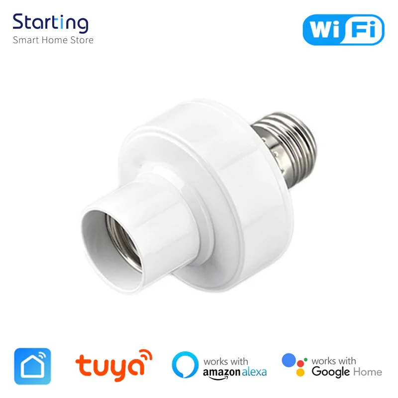 Tuya-WiFi-Smart-Bulb-Adapter-Lamp-E27-E26-Holder-Base-AC-Smart-Life ...