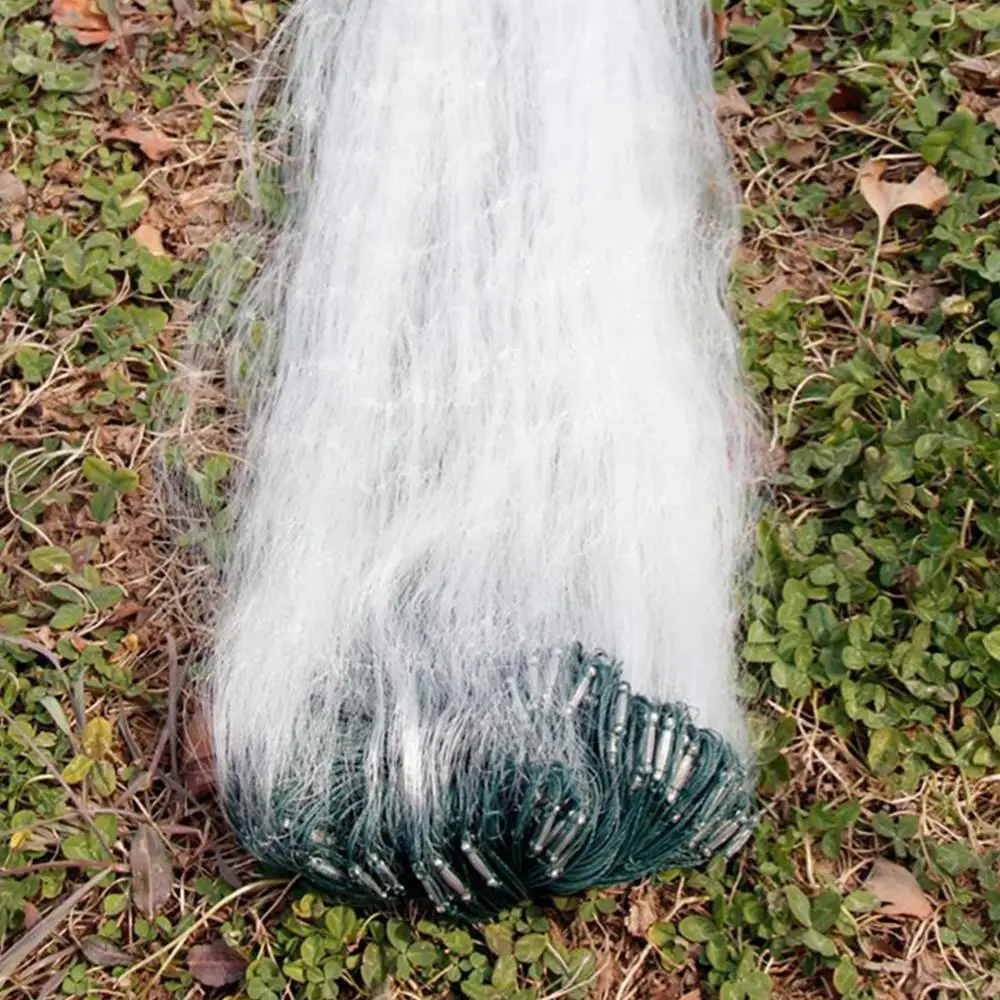 Fishing Net Durable Practical Nylon White Single Layer Folding Fishnet ...