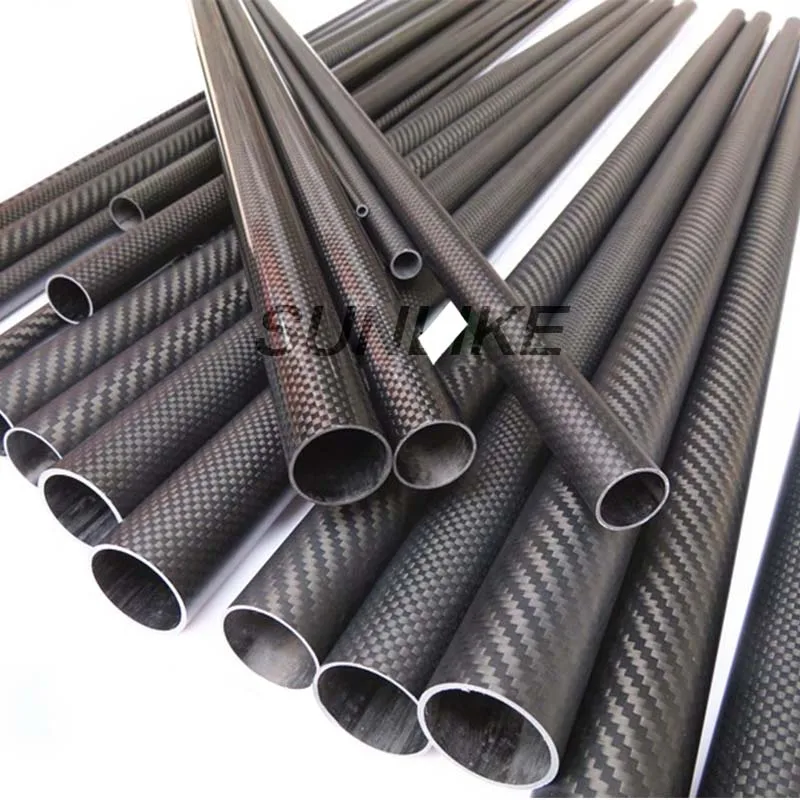 4Pcs Length 248mm High Quality Twill Matte Carbon Fiber Pipe OD5mm-30mm ...