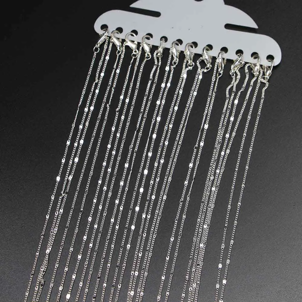 12-adet-paket-40-45-50-60cm-rodyum-alt-n-stakoz-kanca-zincir-DIY-kolye ...