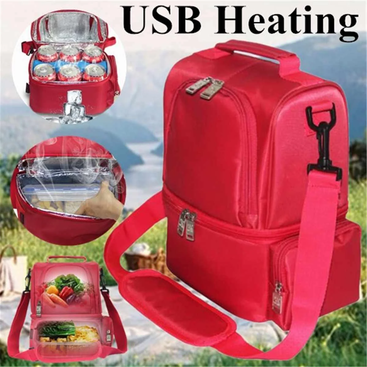 12L-USB-Electric-Portable-Lunch-Box-Picnic-Bag-Bento-Warmer-Bags ...