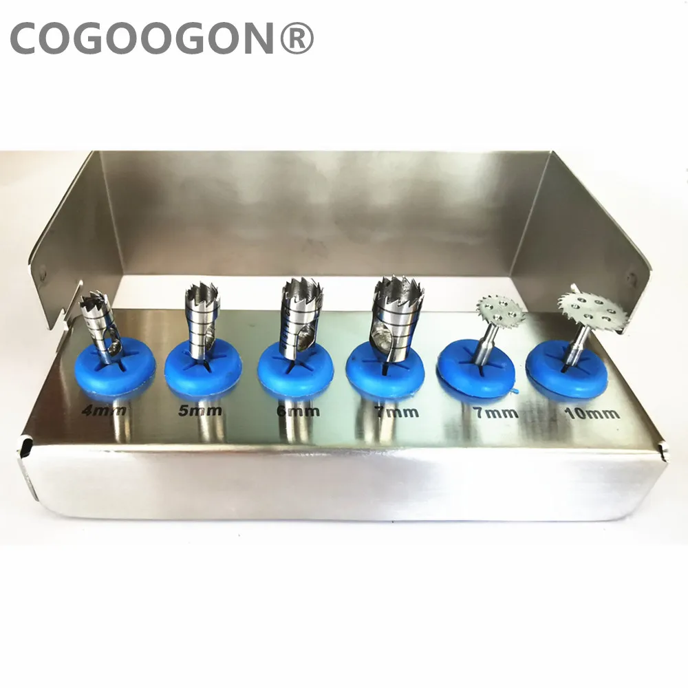 6Pcs-set-Dental-Implant-Trephine-Drill-Saw-Disk-Kit-Bone-Cutting ...