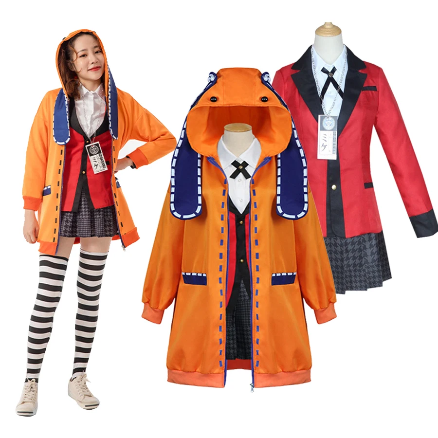 Anime Kakegurui Cosplay Costumes Runa Yomozuki Cosplay Hoodie Kakegurui ...