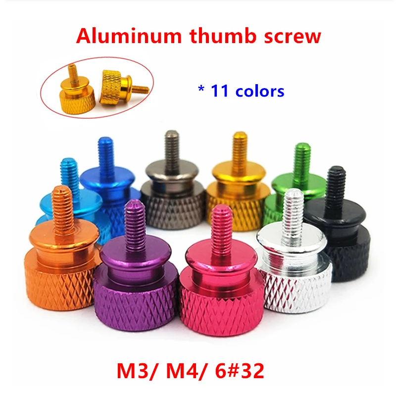 5pcs-M3-M4-6-32-Aluminum-alloy-Step-thumb-screw-Computer-case-Hand ...