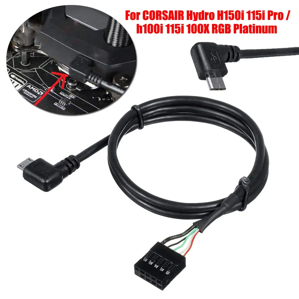 CPU Cooler Pump Speed USB Interface Link Cable Line Cables For CORSAIR ...