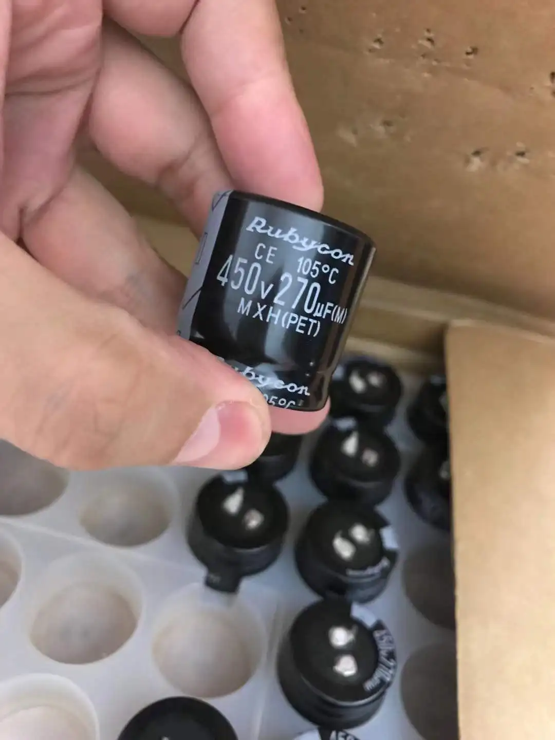 2023-Japan-Ruby-RUBYCON-450v270uf-MXH-30x30mm-aluminum-electrolytic ...