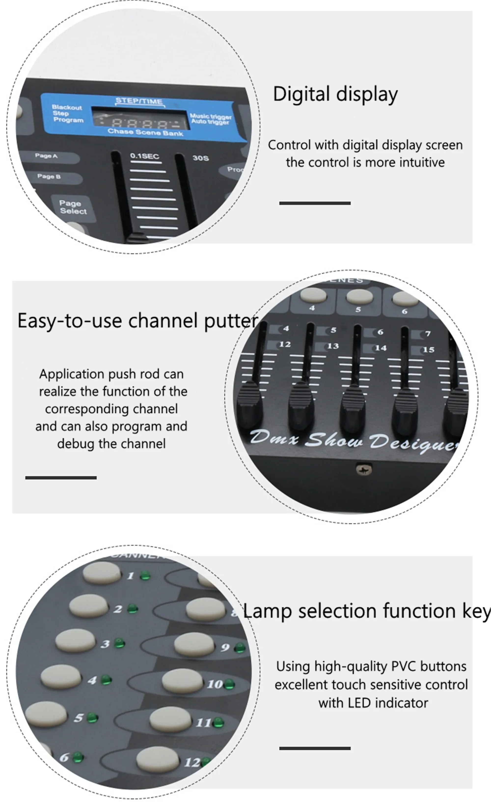 Generic 192 DMX Controller DJ Equipment DMX 512 Console Stage Lighting ...