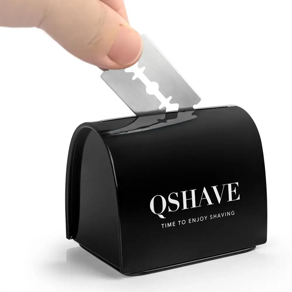 QSHAVE Blade Disposal Case Safe Storage Bank for Used Safety Razor ...