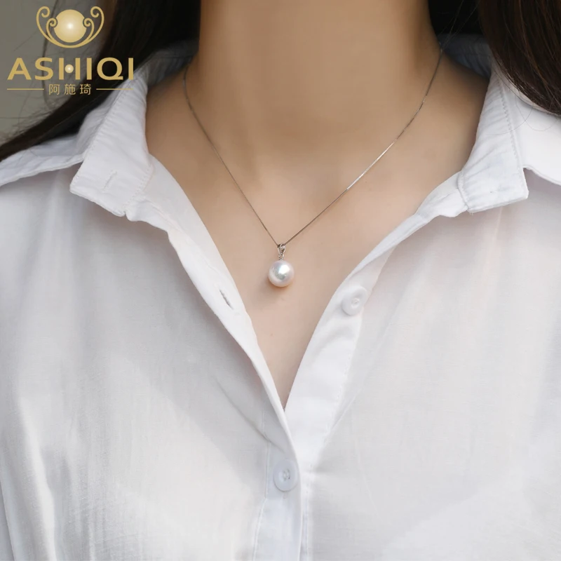 925 Silver Pearl Pendant Necklace | Silver Pendants Natural Pearls ...