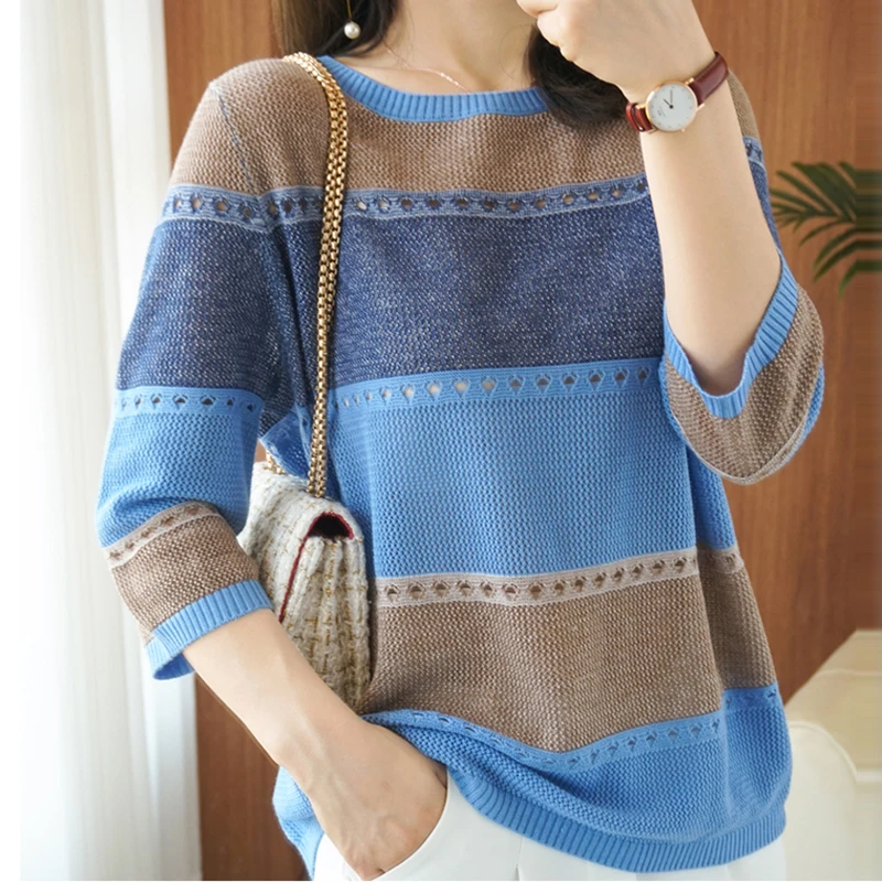 Womens Summer Pullover Sweater | Womens Thin Summer Pullovers - Summer ...