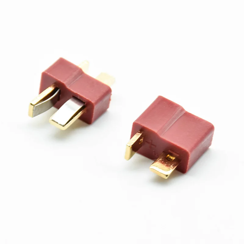 10pcs/5sets red T Plug Male & Female Deans Connectors Style For RC LiPo ...