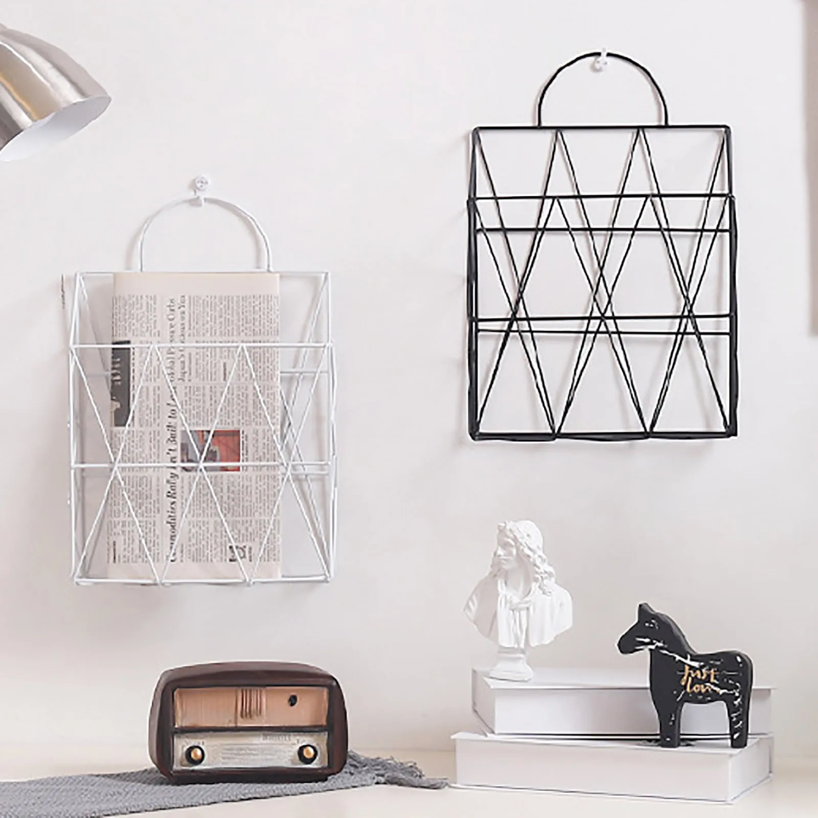 Metal Newspaper Storage Rack | Metal Living Room Decoration | Metal ...