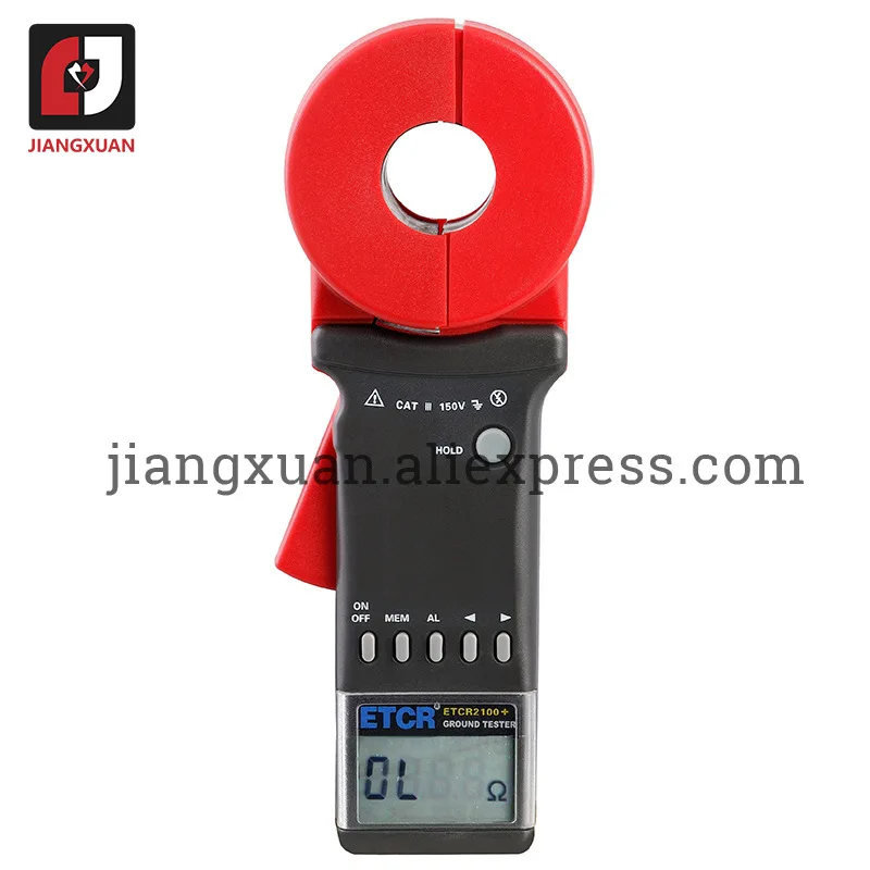 Etcr2100a+ Digital Clamp On Ground Earth Resistance Tester Meter ...