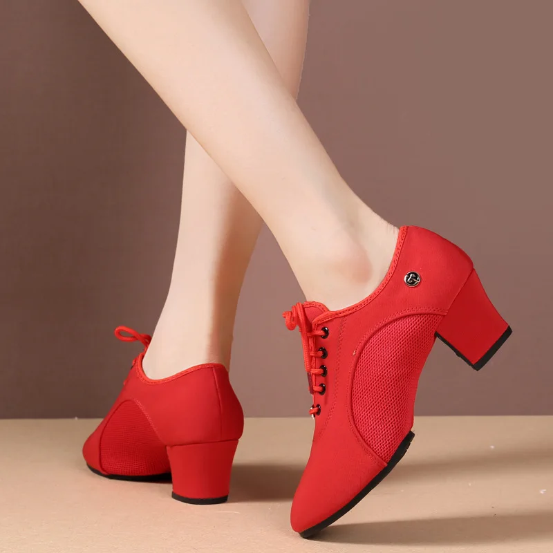 Professional Women's Girl's Indoor Outdoor Oxford Chunky Heel Sneakers ...