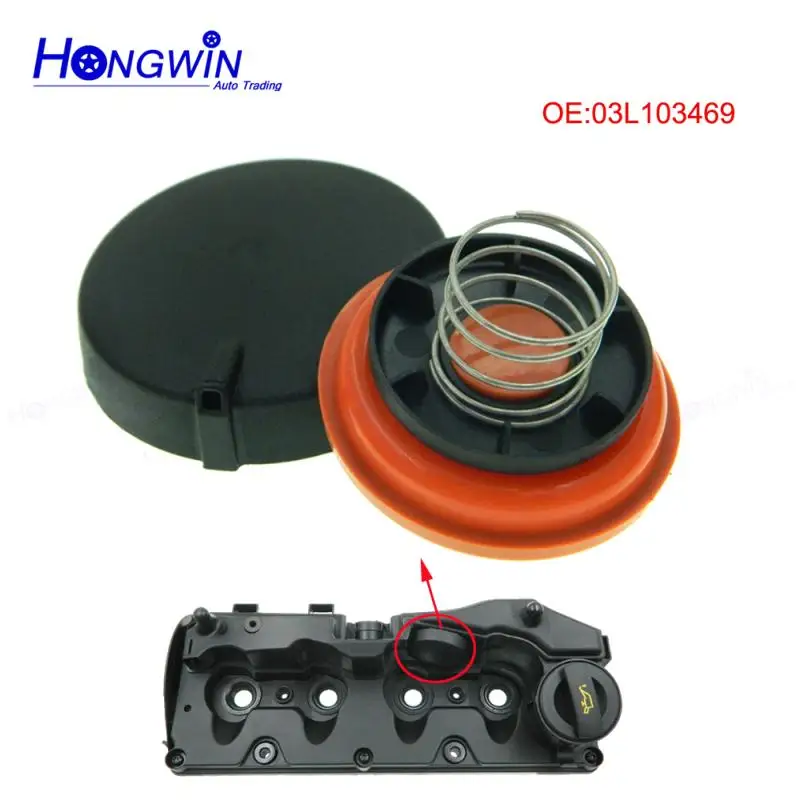 03L103469 New PCV Valve Cover Repair Kit Valve Cap With Membrane For ...