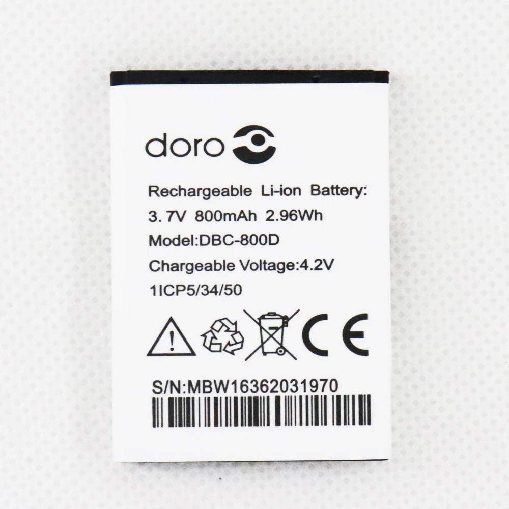 800mAh Dbc-800d Battery for Doro 500 506 508 509 510 515 6520 6030 CELL ...