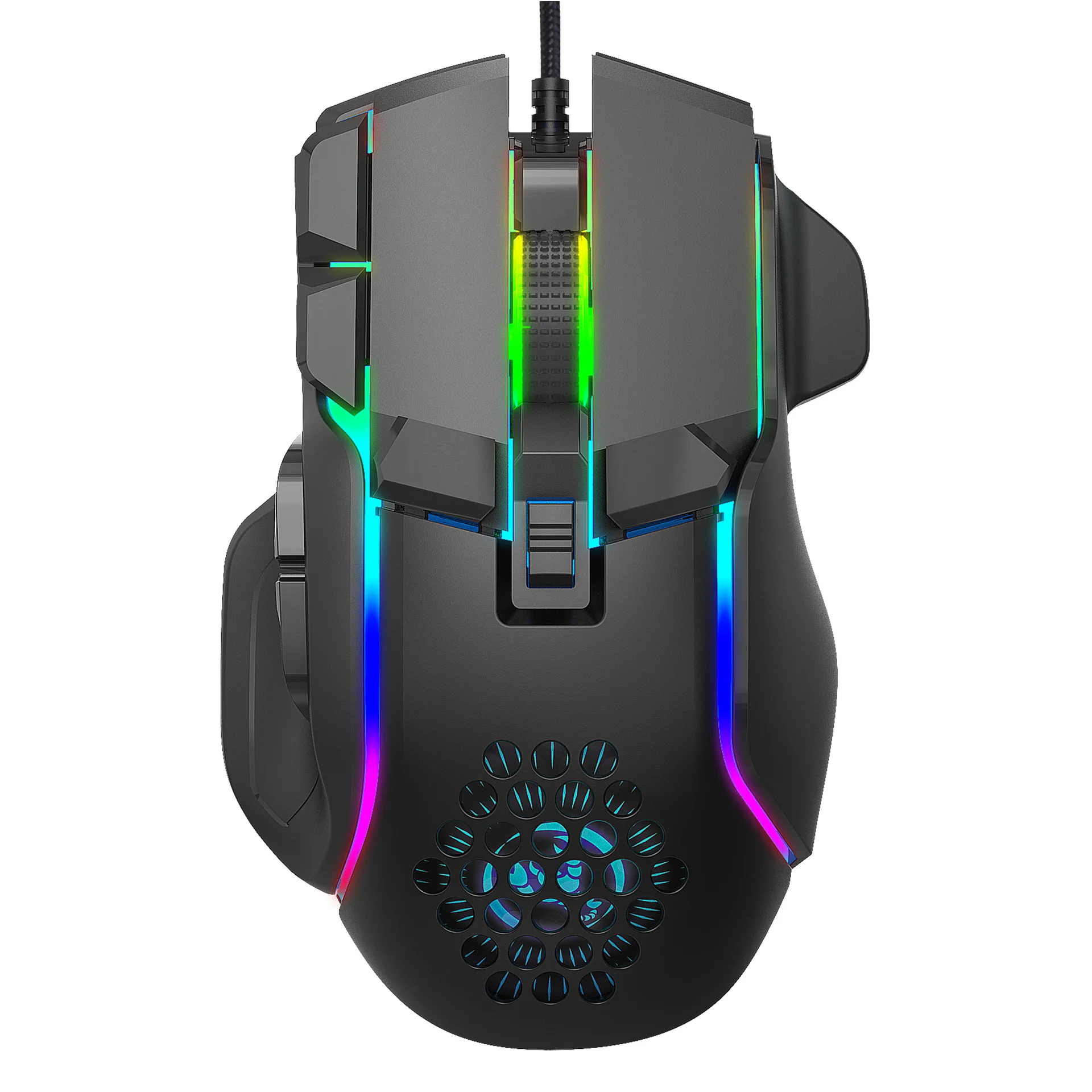 Mouse mecânico programável com fio, 10 botões, 12800 DPI, RGB Backlit, Gamer computador, laptop ...