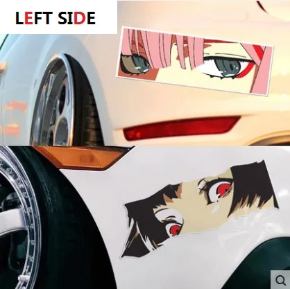 LEFT SIDE Japanese Anime Personality Creative Modified Windshield ...