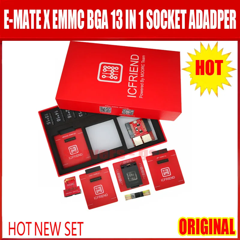 2020 New ICFRIEND E mate X EMMC BGA 13 IN 1 socket Adapter Support ...