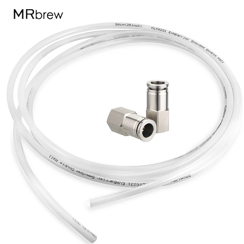 Homebrew Beer Hose With Push in Fittings MFL Connect Beer Brewing Tube ...