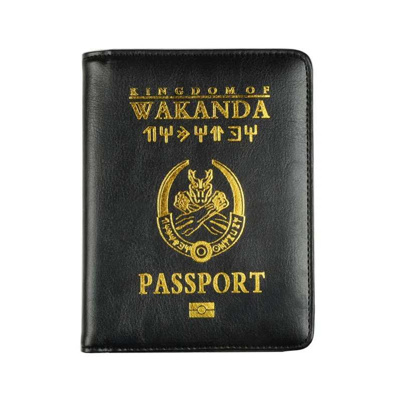 HEQUN Brand Wakanda Forever Cover Passport Women Cute Soft Pu Leather ...