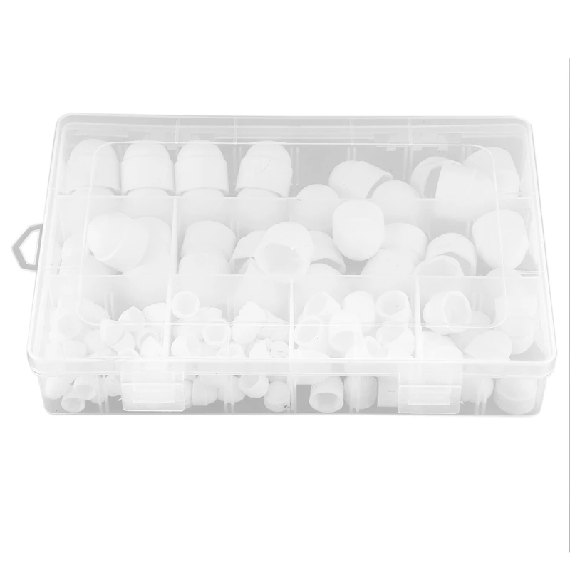 145PCS M4 M5 M6 M8 M10 M12 Gummi Hex Mutter Abdeckung Dome Schutz Kappe ...
