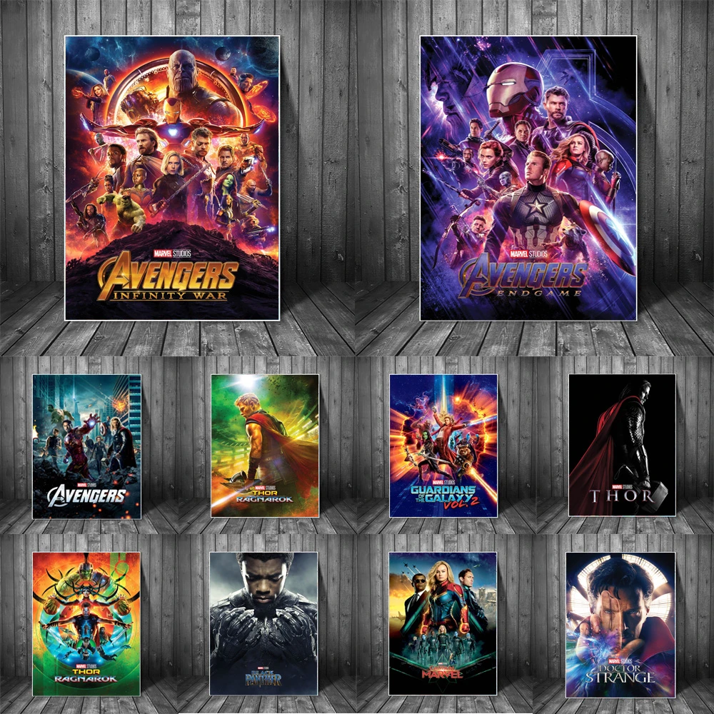 Marvel Movie Posters The Avengers Moive Canvas Paintings on the Wall ...